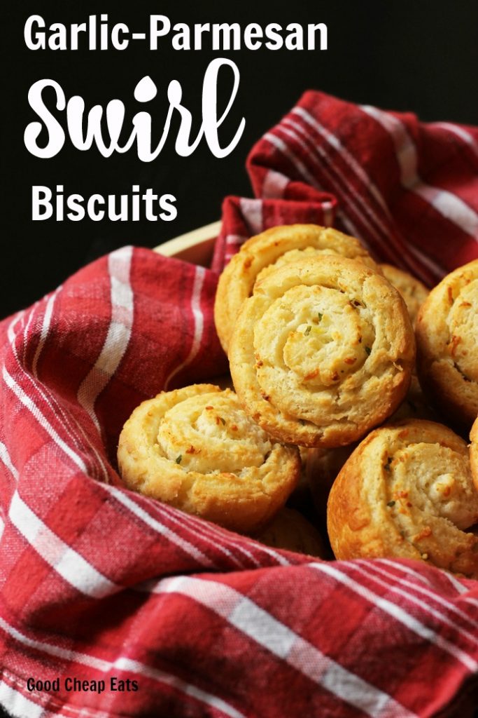Garlic Parmesan Swirl Biscuits - Good Cheap Eats
