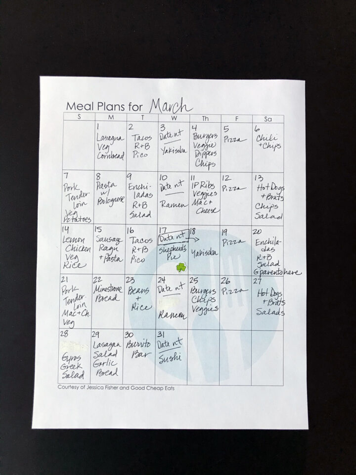 How to Meal Plan for a Whole Month - Good Cheap Eats