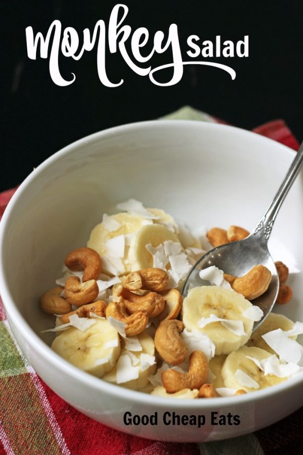 Monkey Salad | Banana Salad with Cashews and Coconut