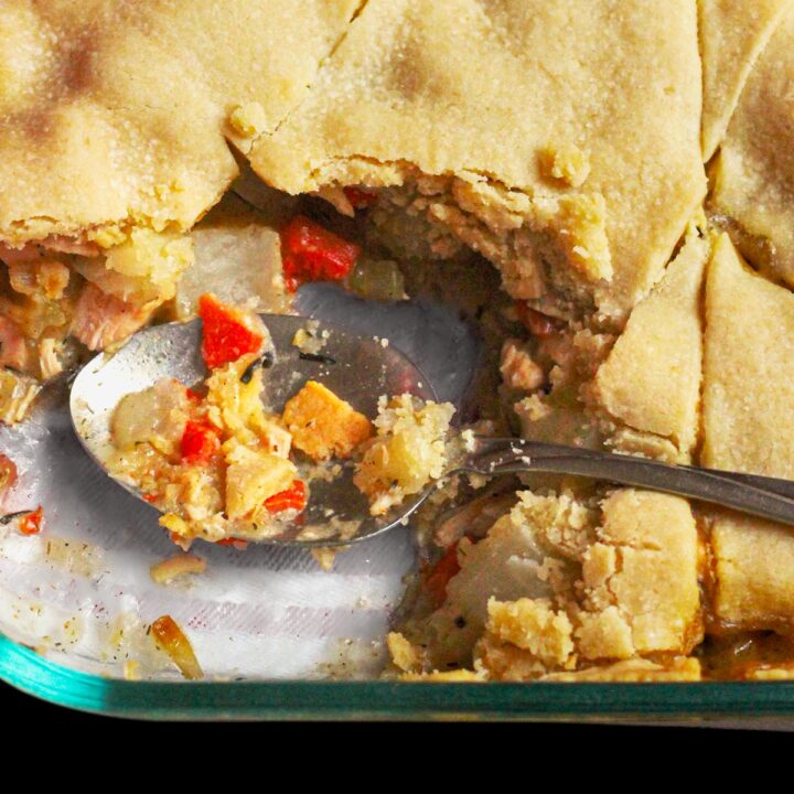 One Crust Chicken Pot Pie (Great Use Of Leftovers!)