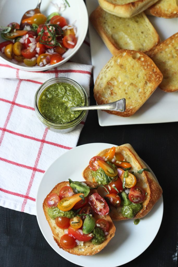 Pesto Bruschetta Recipe - Good Cheap Eats