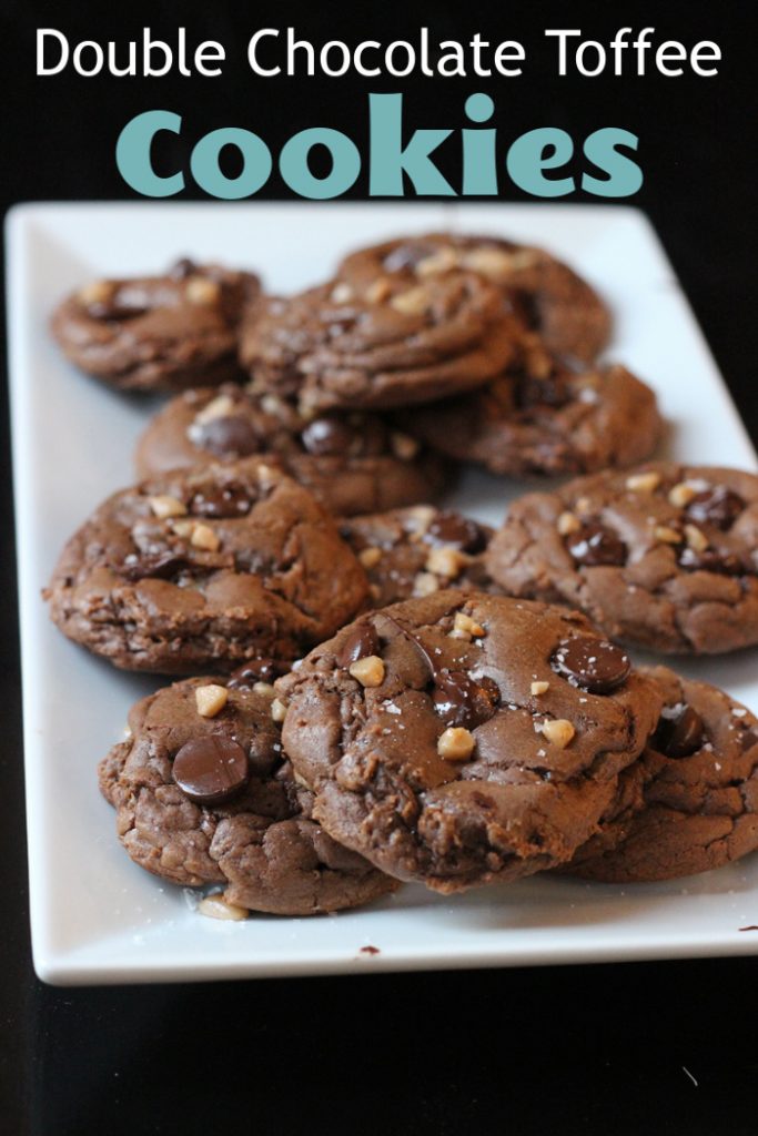Double Chocolate Toffee Cookies - Good Cheap Eats
