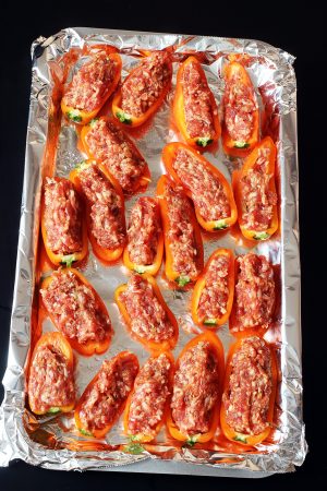 Sausage Stuffed Mini Peppers - Good Cheap Eats