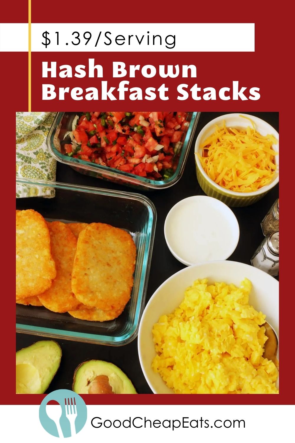 Hash Brown Breakfast Stacks ($1.39/serving) - Good Cheap Eats