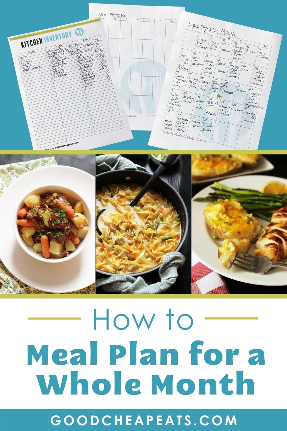 Monthly Meal Planning on a Budget - Good Cheap Eats