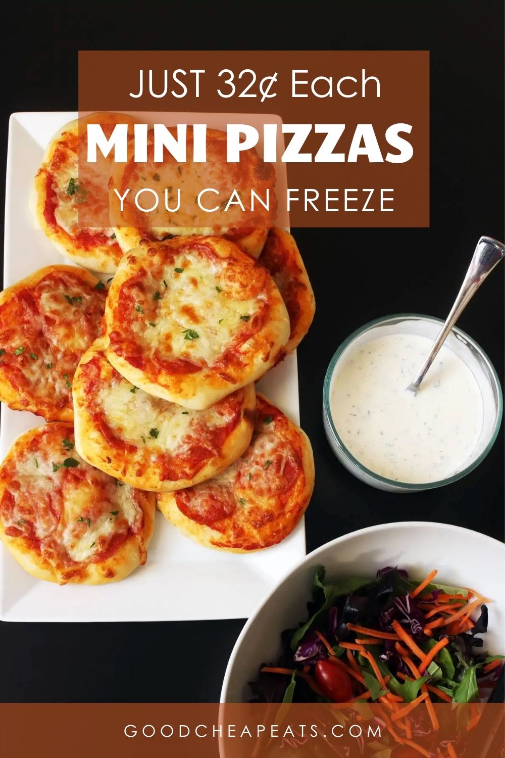 Easy Mini Pizza Recipe (Freezer-friendly) - Good Cheap Eats