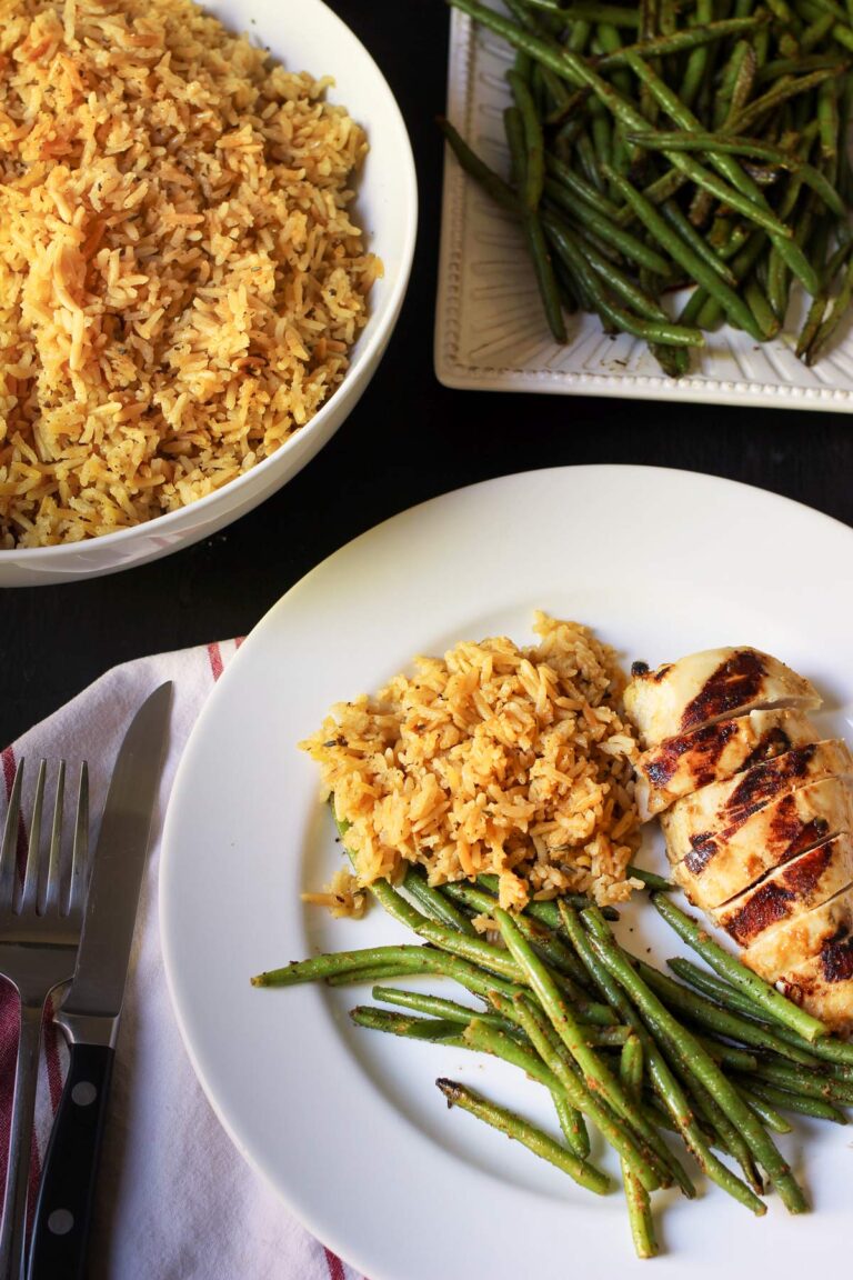 Seasoned Rice Pilaf (Rice-a-Roni Without the Box!)