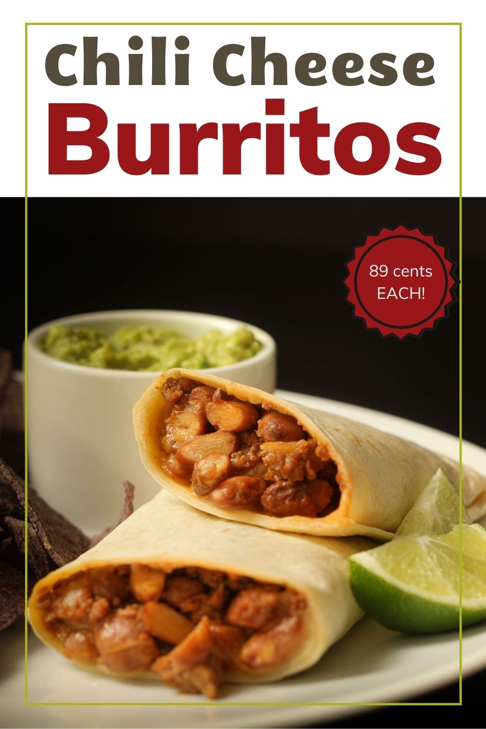 Green Chile Burritos | Bean and Cheese Burrito Recipe