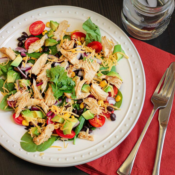 Santa Fe Salad with Chicken, Corn, and Black Beans