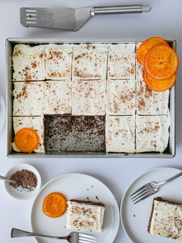 Easy One Layer Chocolate Orange Cake - Good Cheap Eats