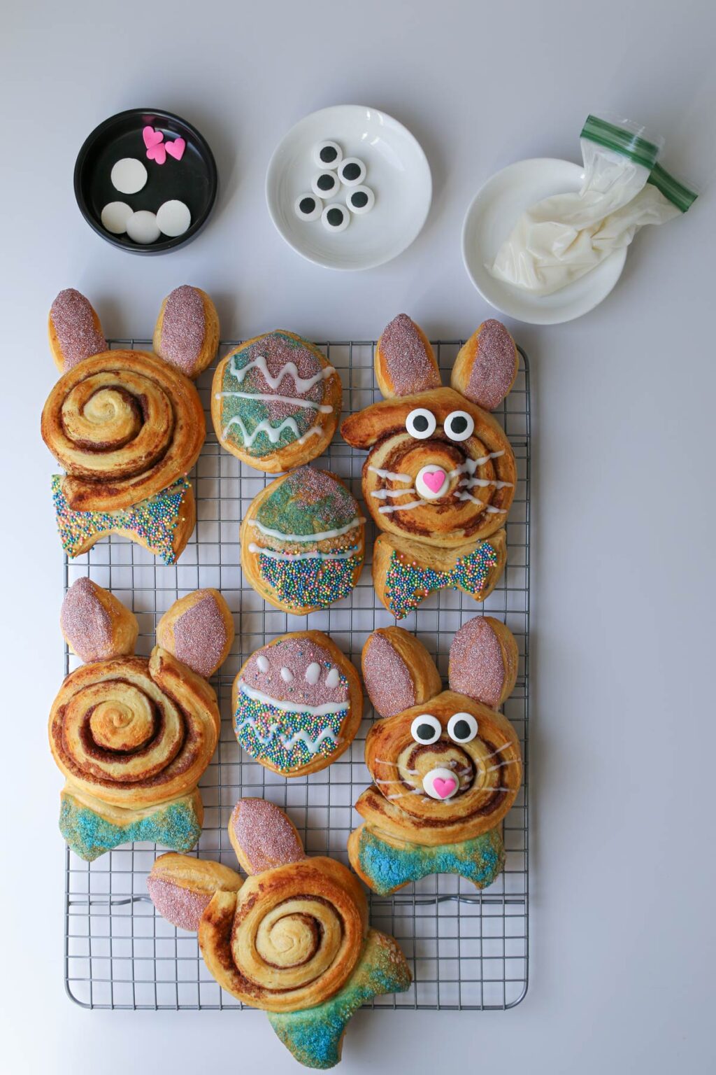 Easter Bunny Cinnamon Rolls - Good Cheap Eats