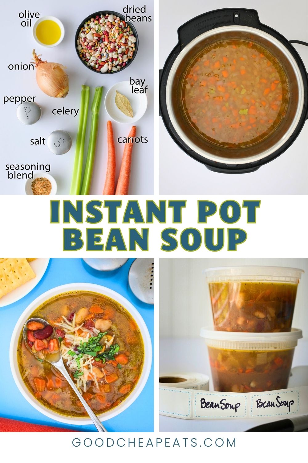 Easy Instant Pot Bean Soup (Vegan Recipe) - Good Cheap Eats